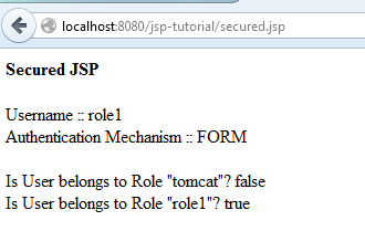 JSP Security | JSP tutorial by Wideskills
